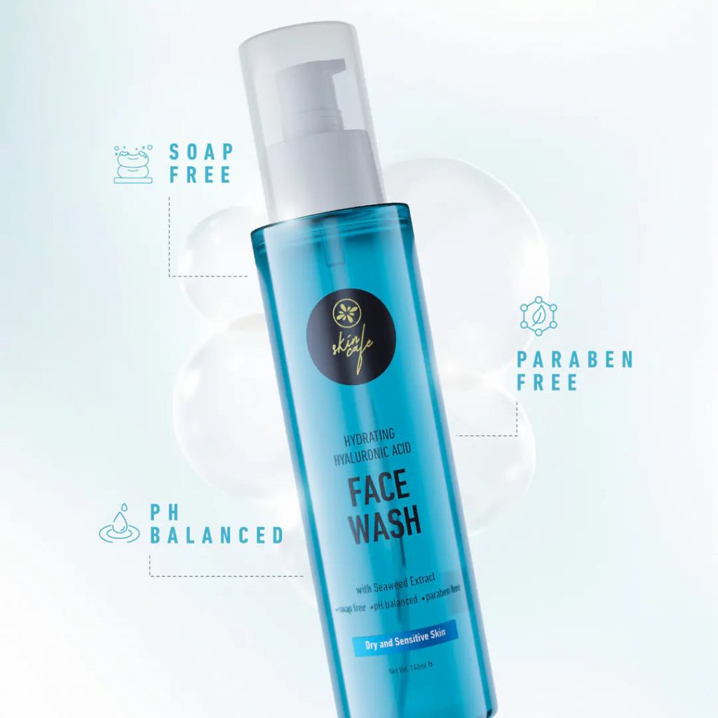 Skin Cafe Hydrating Hyaluronic Acid Face Wash with Seaweed Extract ...